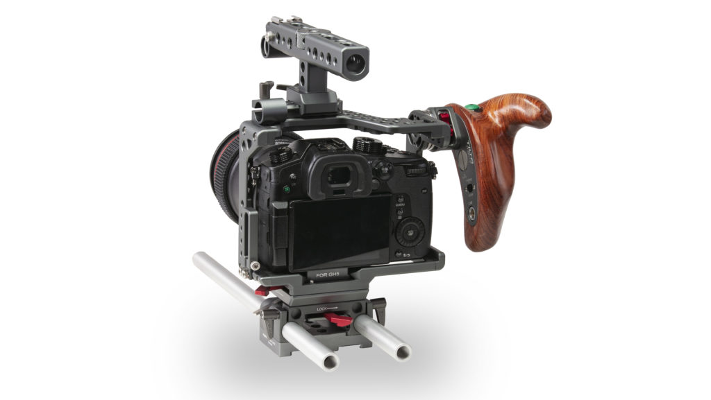 Camera Cage for Panasonic GH Series with Wooden Handle - (Open Box) | Tilta