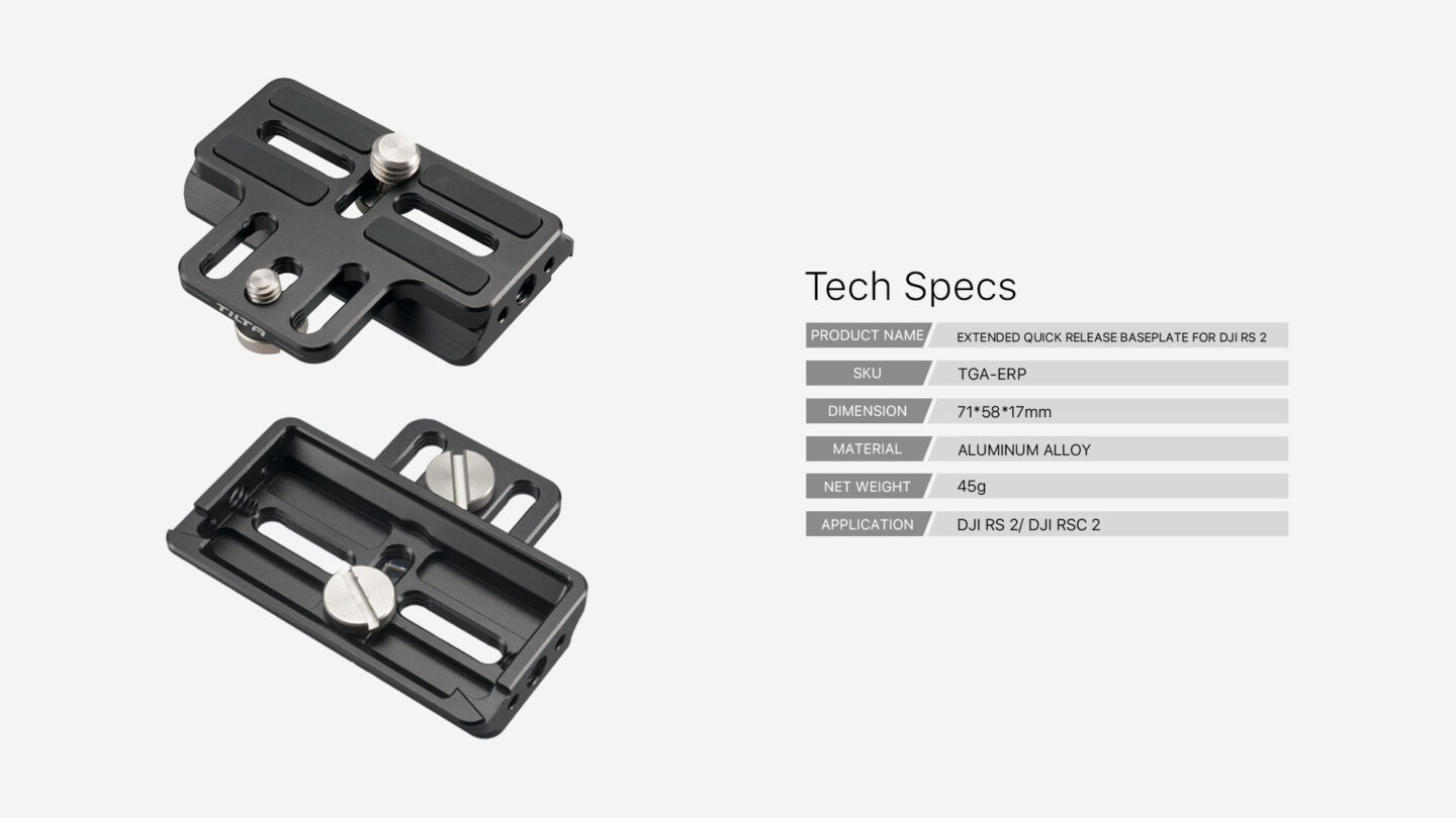 Extended Quick Release Baseplate | Tilta