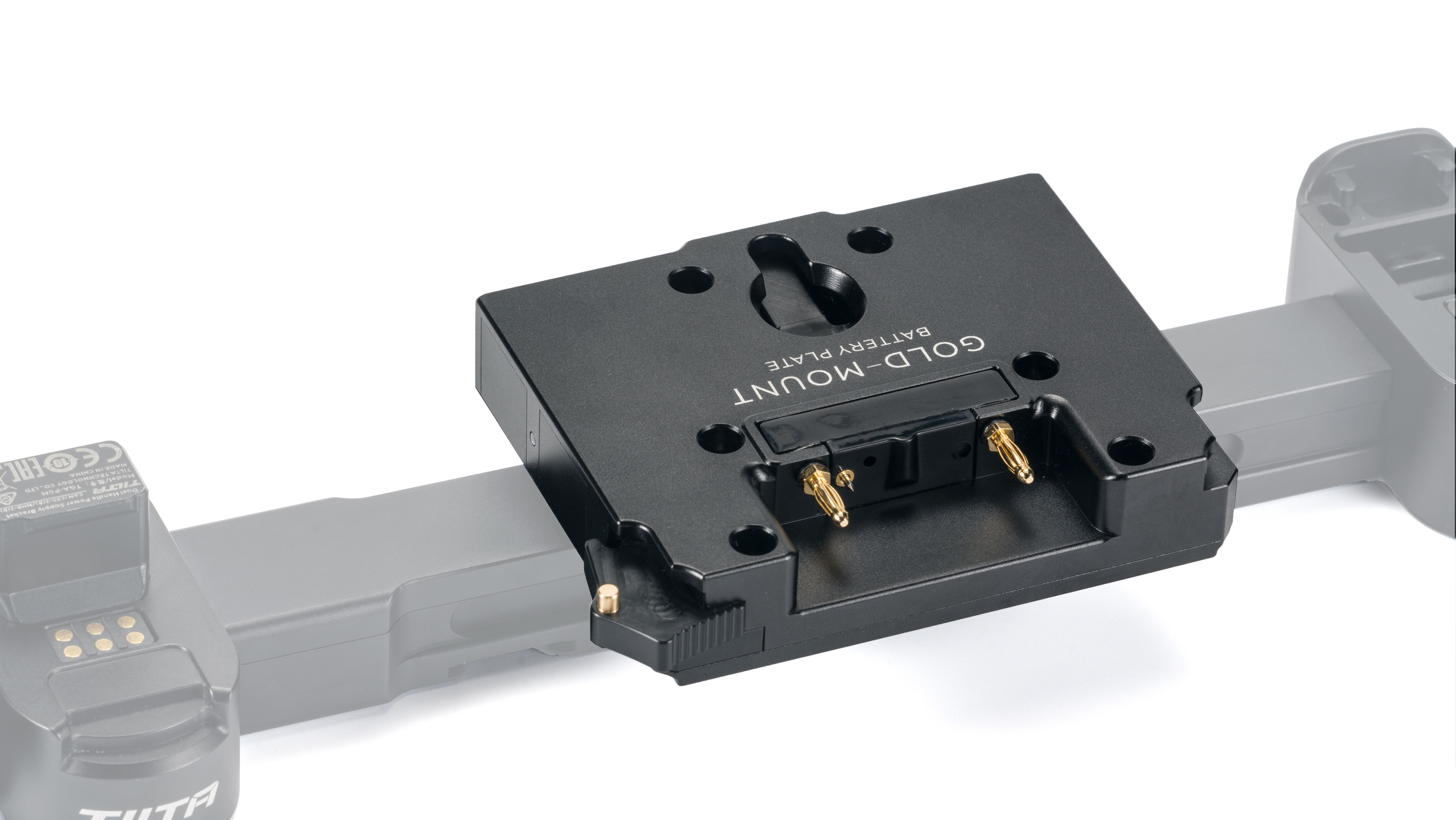 Gold Mount Battery Plate for Dual Handle Power Supply Bracket | Tilta