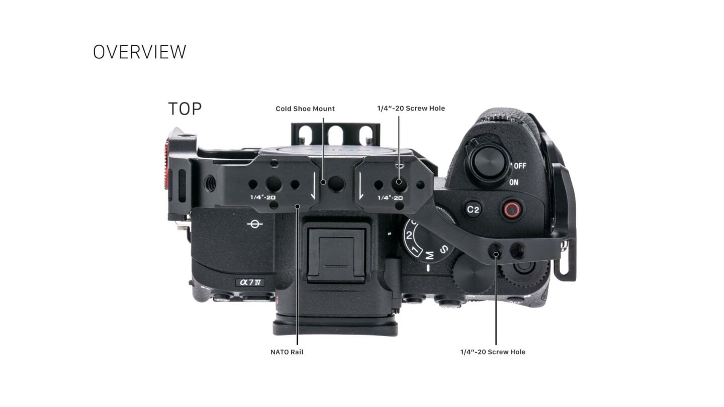 Full Camera Cage for Sony a7 IV - Black | Tilta