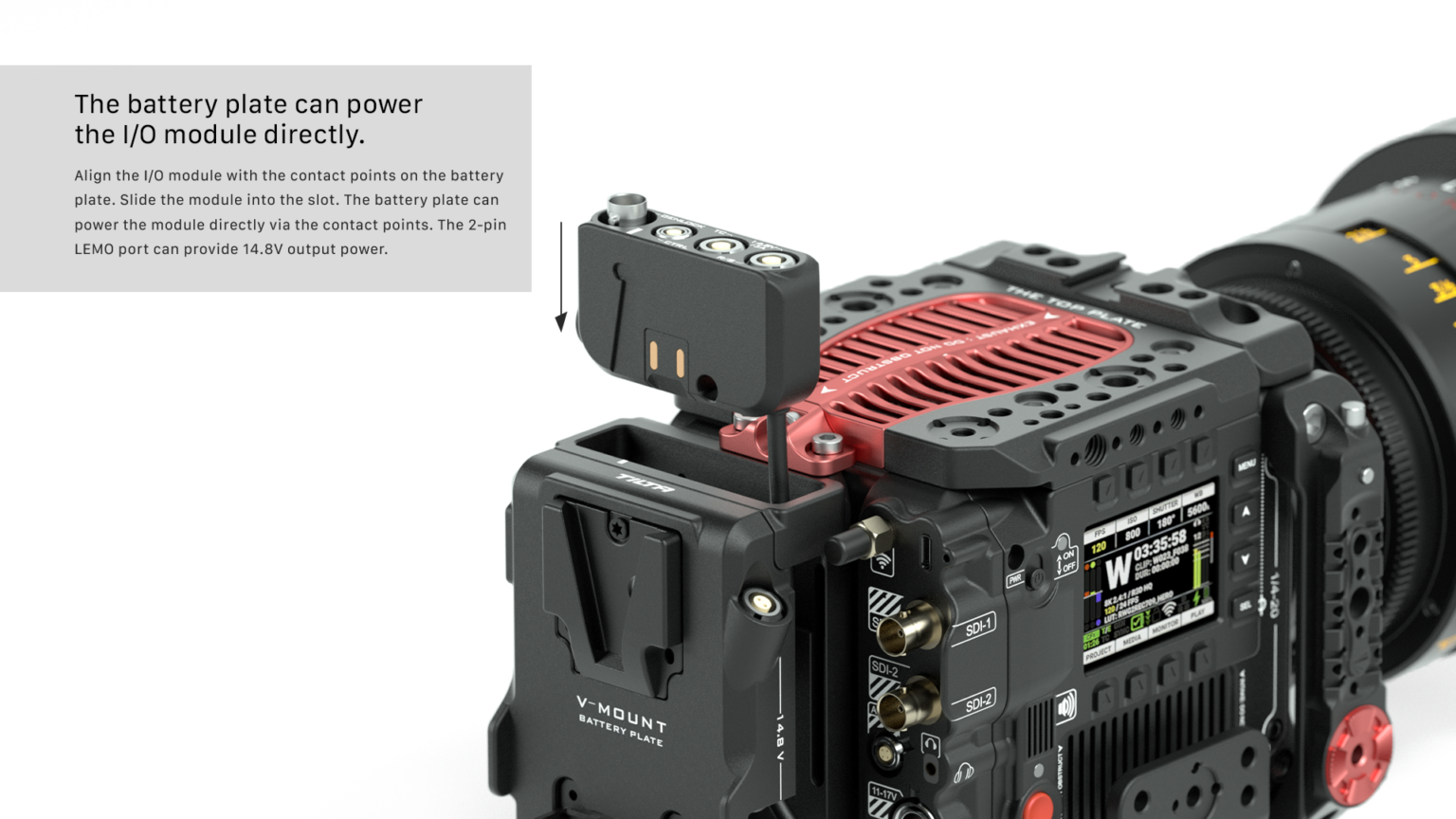 Battery Plate for RED V-RAPTOR / KOMODO-X | Tilta