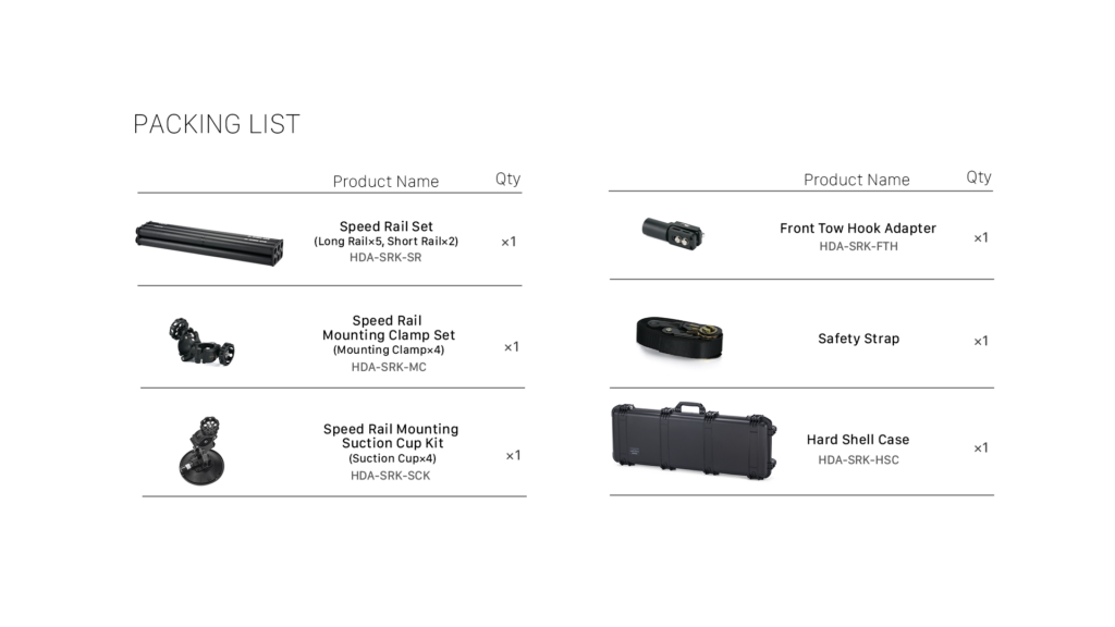 Speed Rail Car Mounting Kit | Tilta