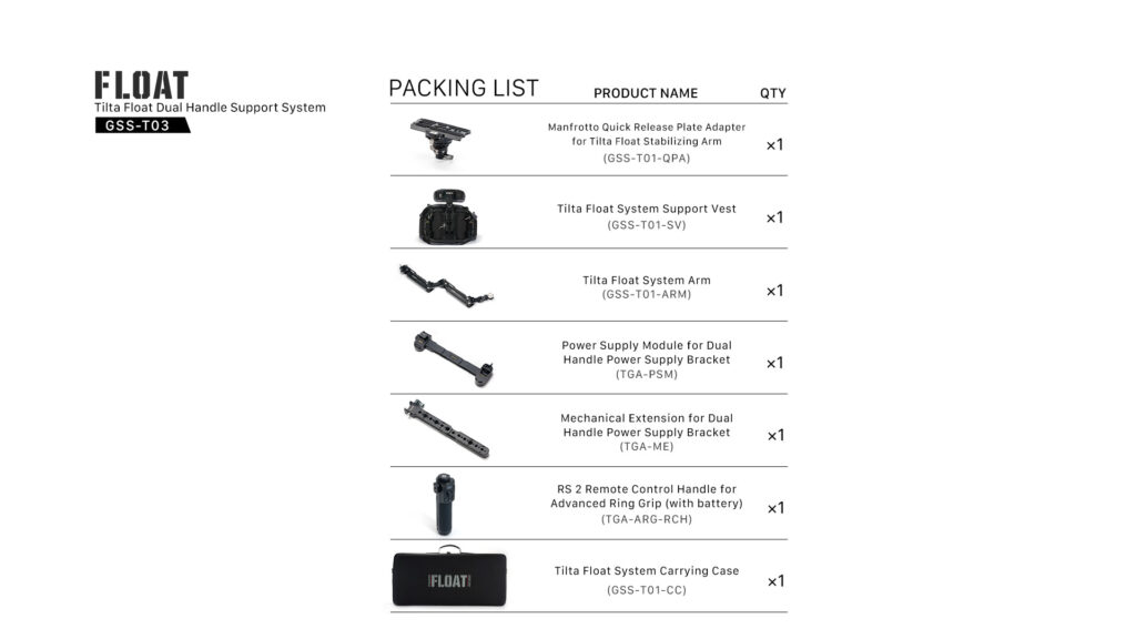 Tilta Float Dual Handle Support System | Tilta