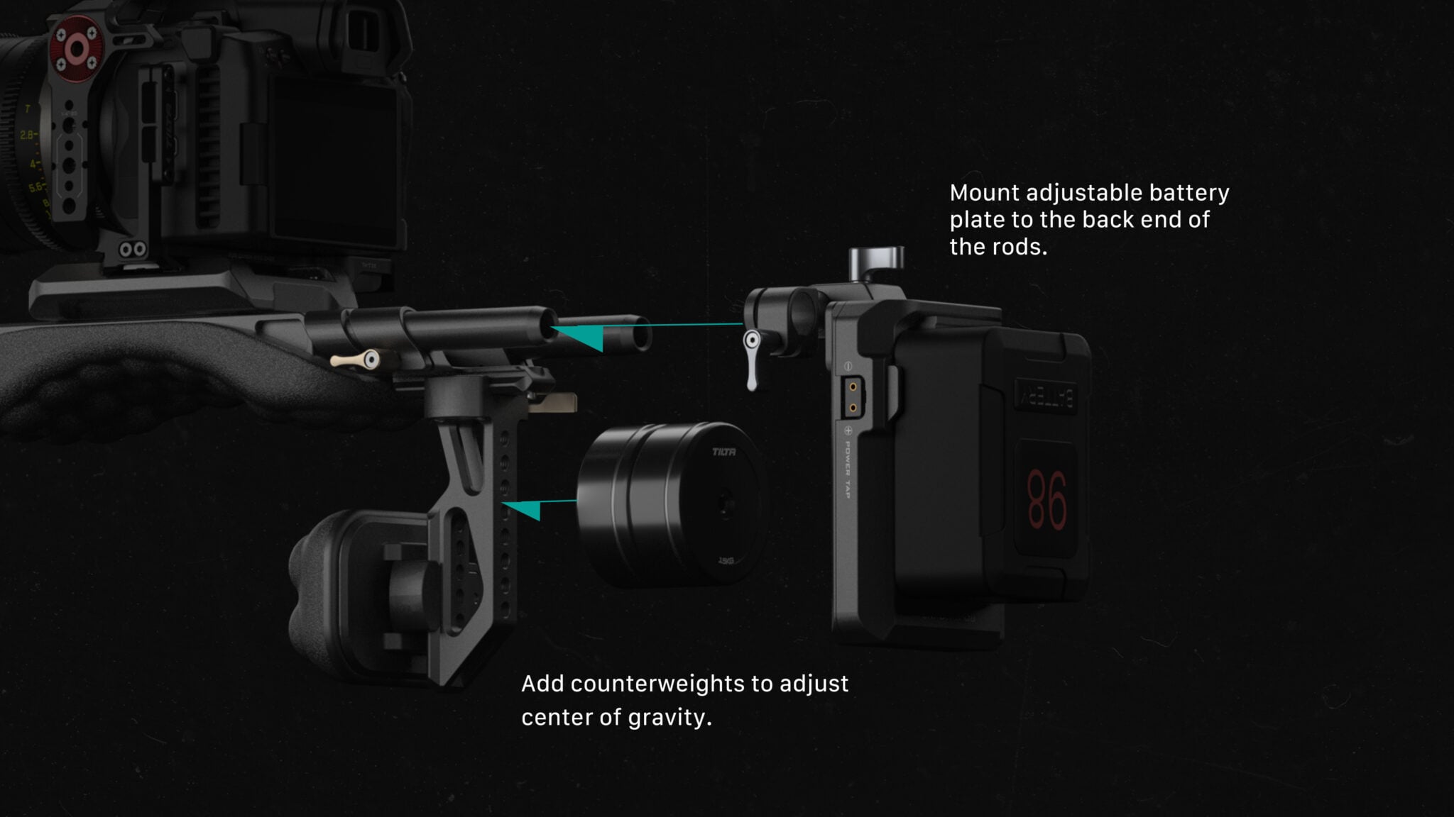 Tilta Lightweight Shoulder Rig - Black | Tilta