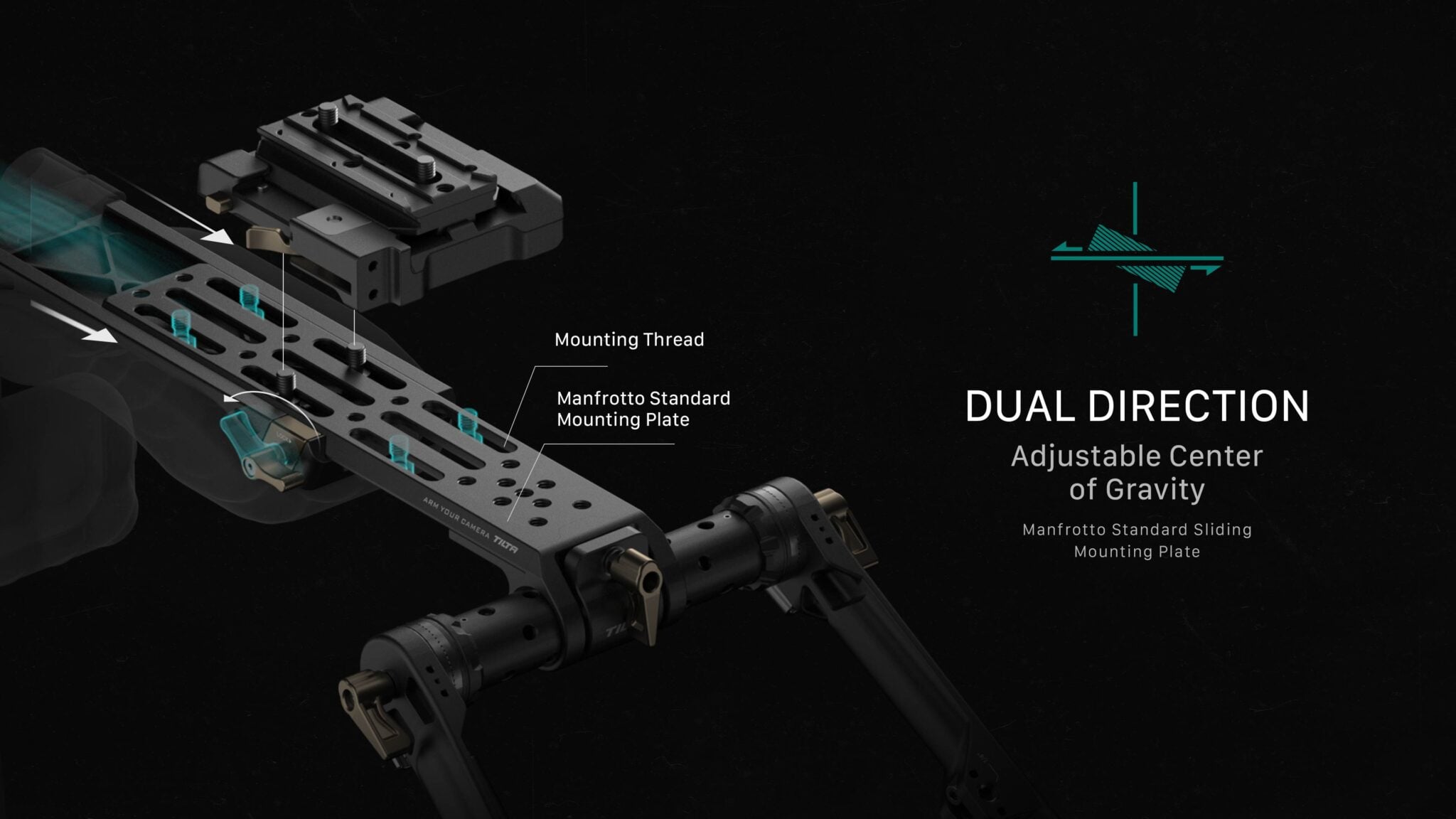 Tilta Lightweight Shoulder Rig - Black | Tilta