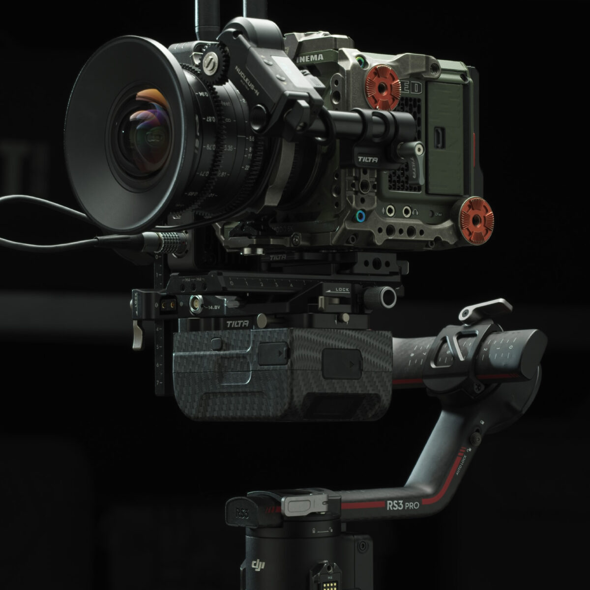 Battery Plate to DJI RS3 Pro Power Pass-through Plate Kit | Tilta