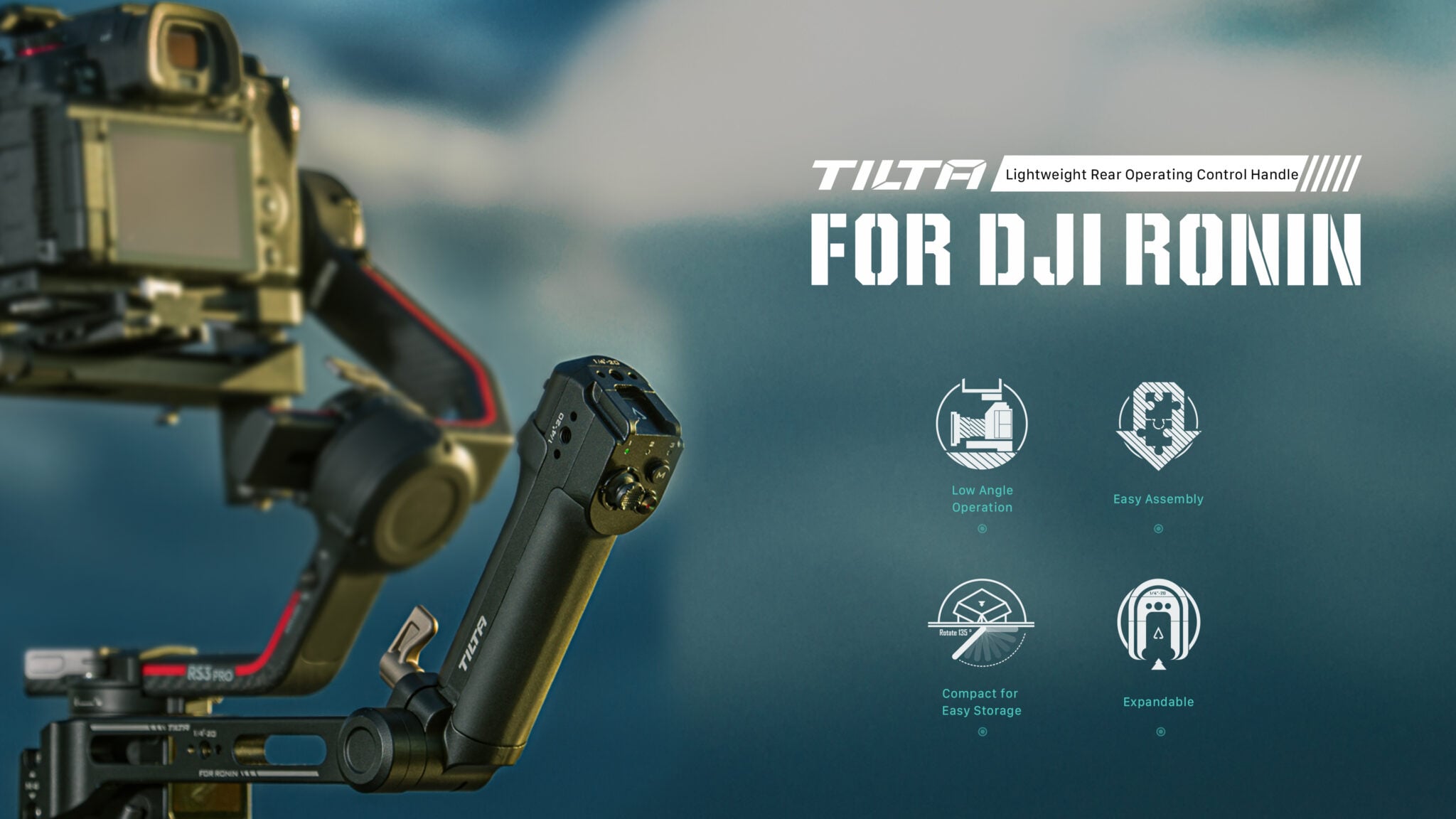 Lightweight Rear Operating Control Handle for DJI Ronin | Tilta