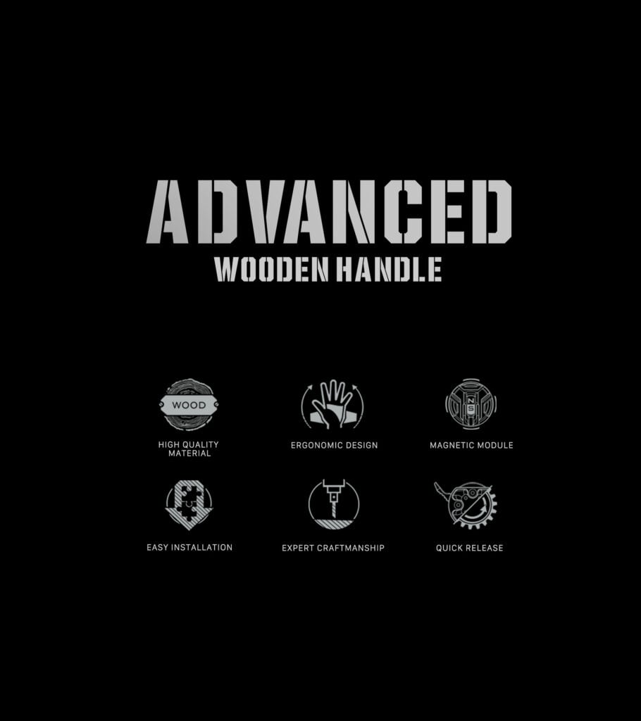 Tilta Advanced Side Wooden Handle - Black | Tilta