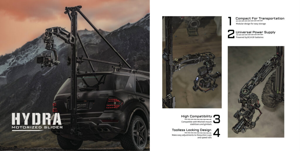 Hydra Arm Motorized Slider Car Mounting System | Tilta