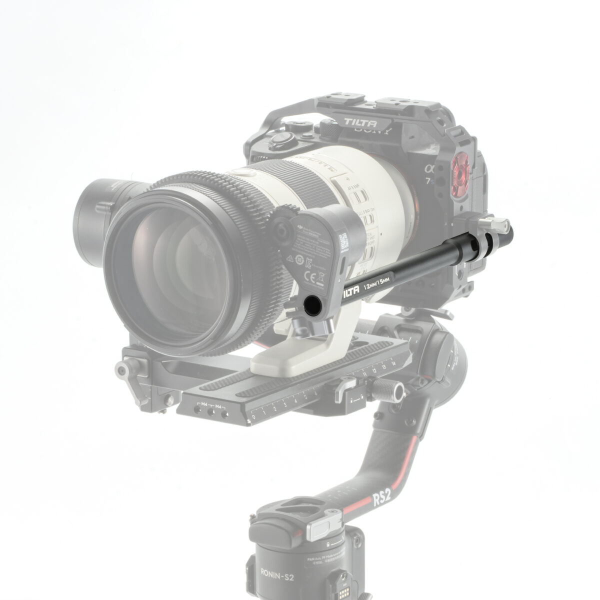 Tilta 15mm to 12mm DJI Rod Adapter (20cm) - Black | Tilta