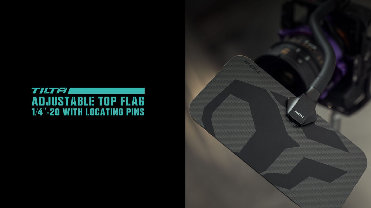 Tilta Adjustable Top Flag (1/4″-20 with Locating Pins) - Black | Tilta