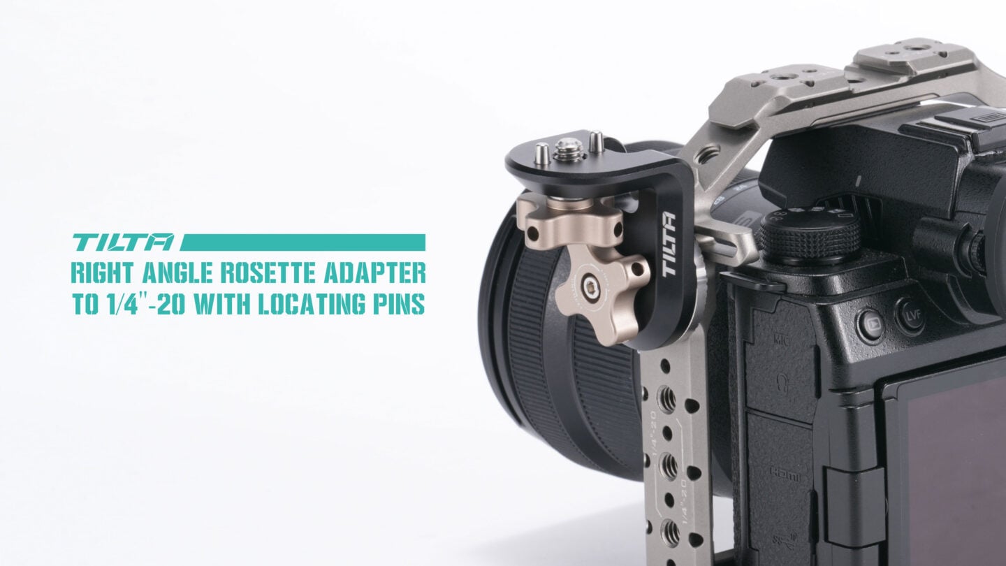 Tilta Right Angle Rosette Adapter To 1 4″ 20 With Locating Pins Black Tilta