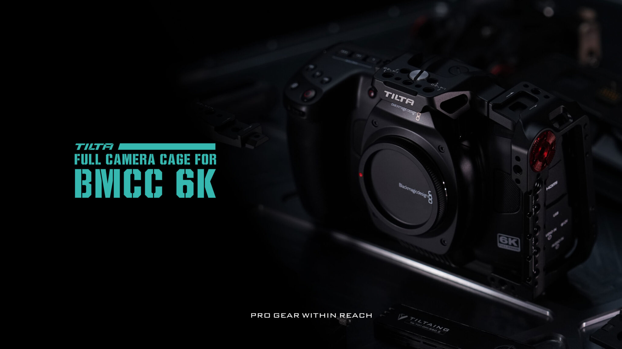 Full Camera Cage for BMCC 6K - Black | Tilta
