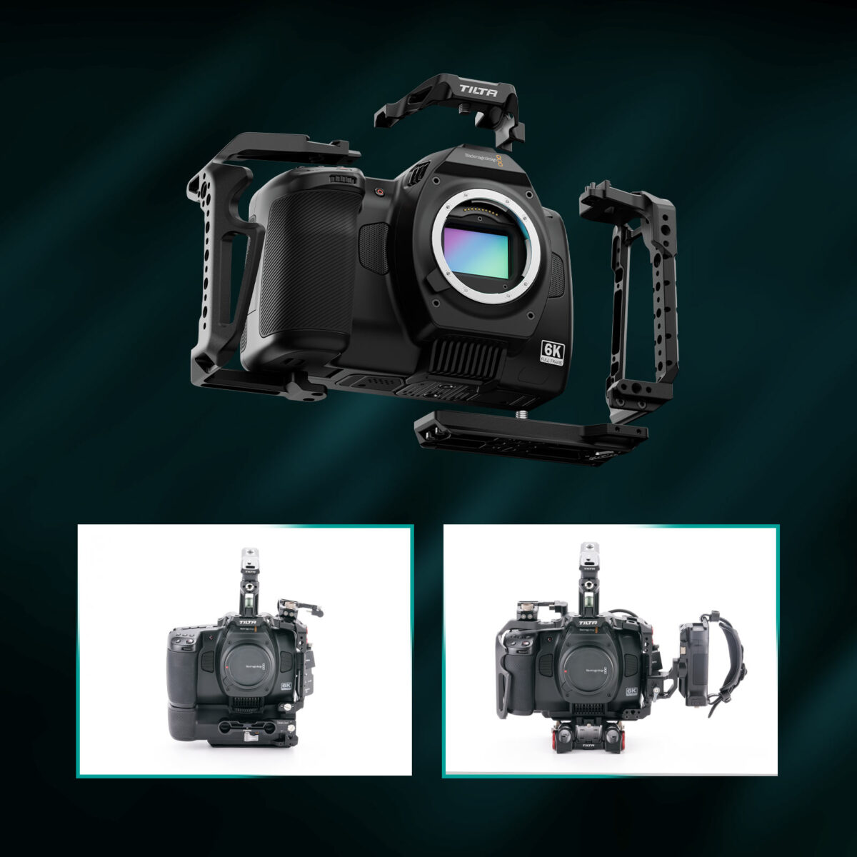Full Camera Cage for BMCC 6K - Black | Tilta