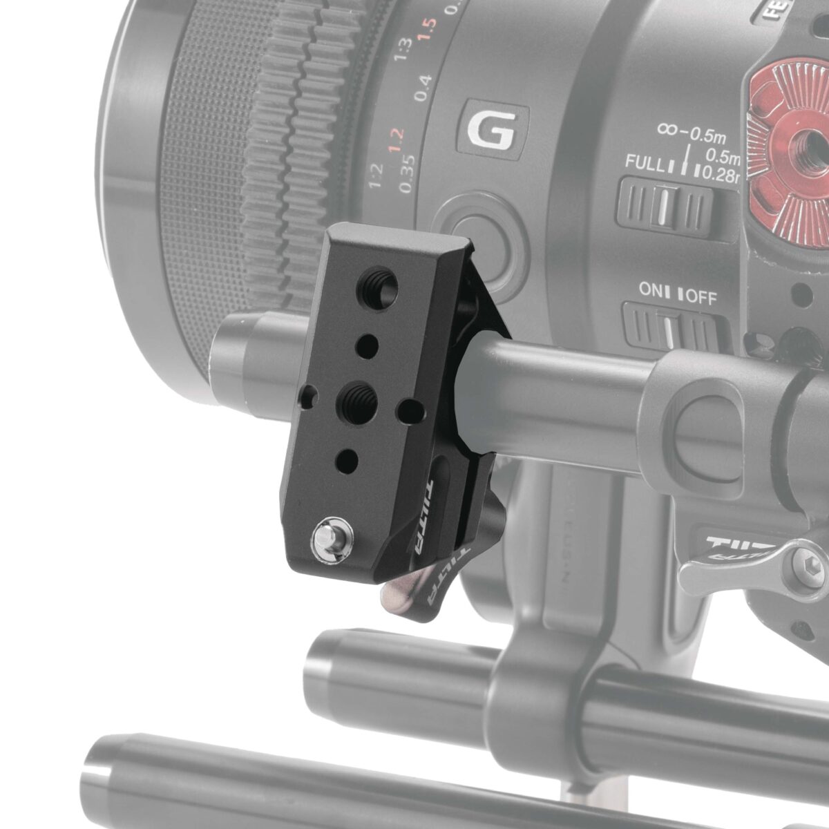 Tilta 15mm Rod Holder to NATO Rail Attachment - Black | Tilta