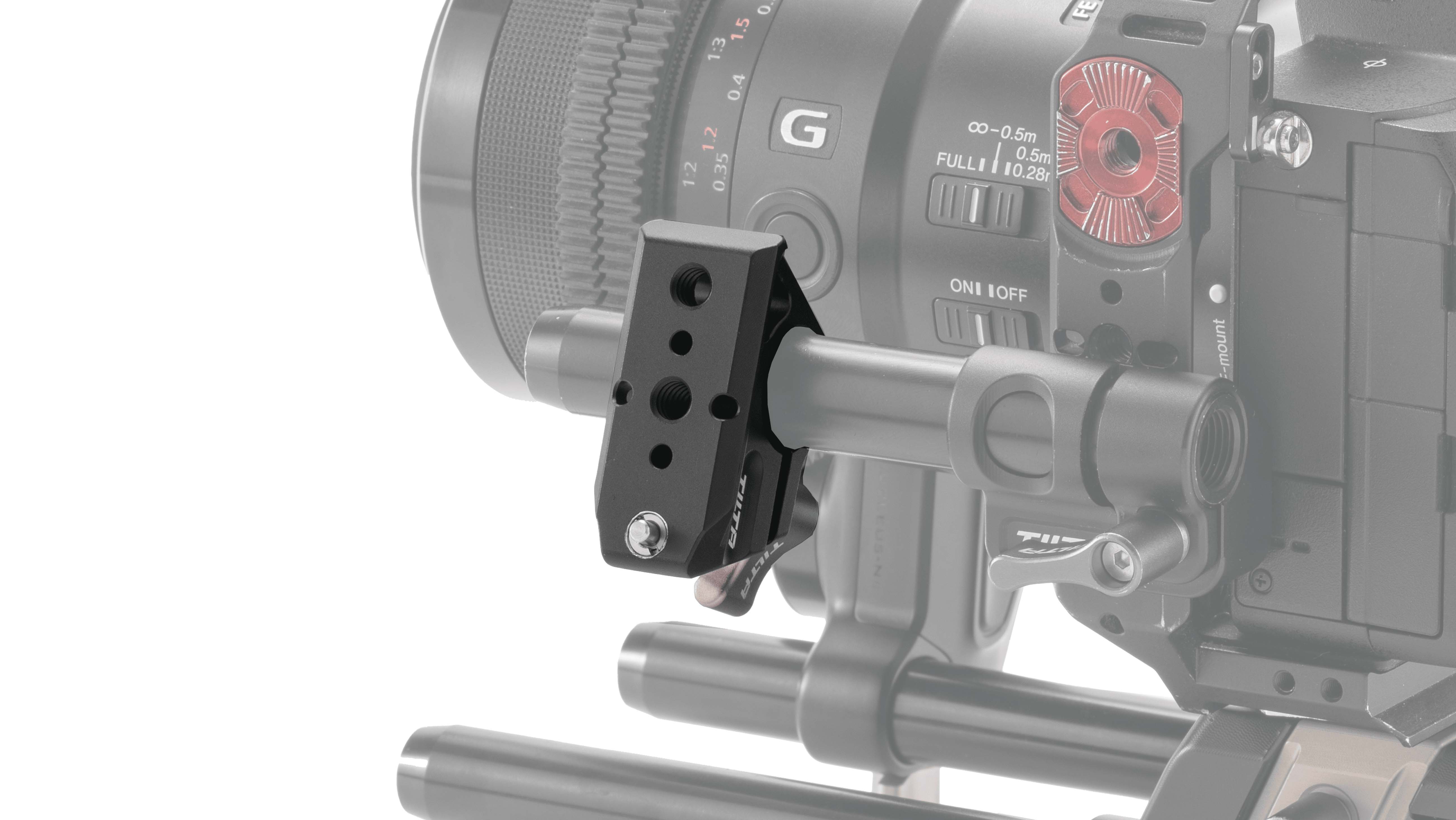 Tilta 15mm Rod Holder to NATO Rail Attachment - Black | Tilta