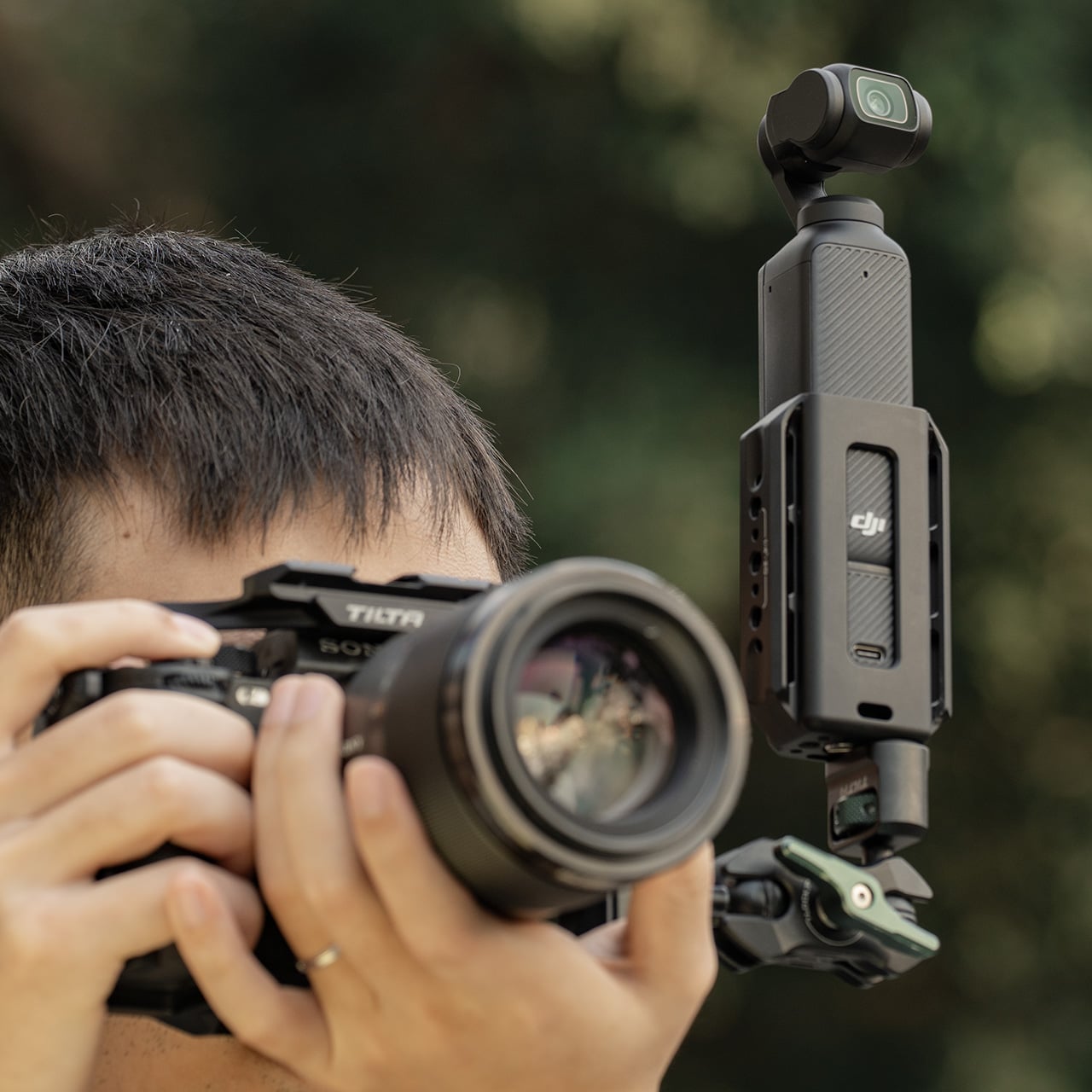 Accessory Mounting Expander for DJI Osmo Pocket 3 - Black | Tilta