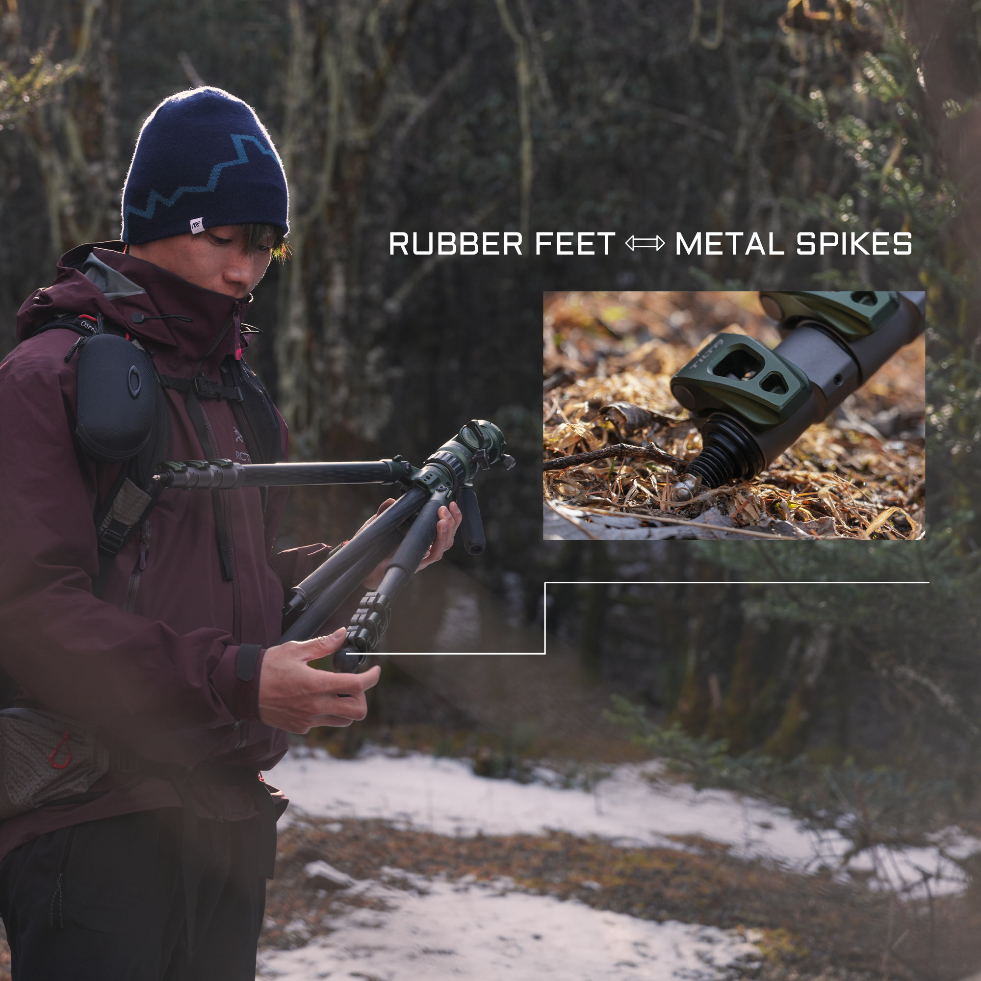 Tilta VT05 Travel Video Fluid Head with 3-Stage Carbon Fiber Tripod Legs (5KG) | Tilta