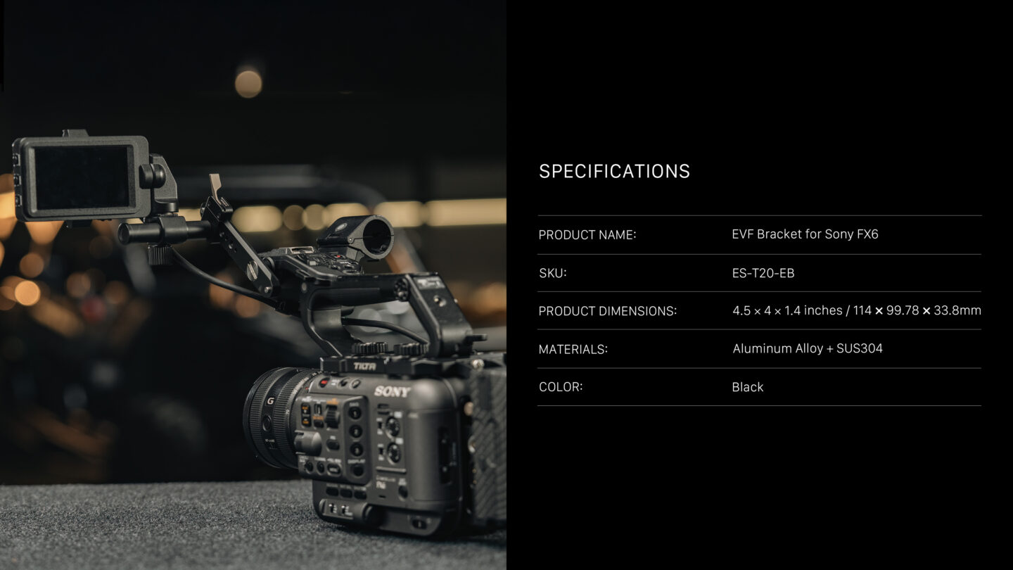 EVF Bracket for Sony FX6 | Tilta