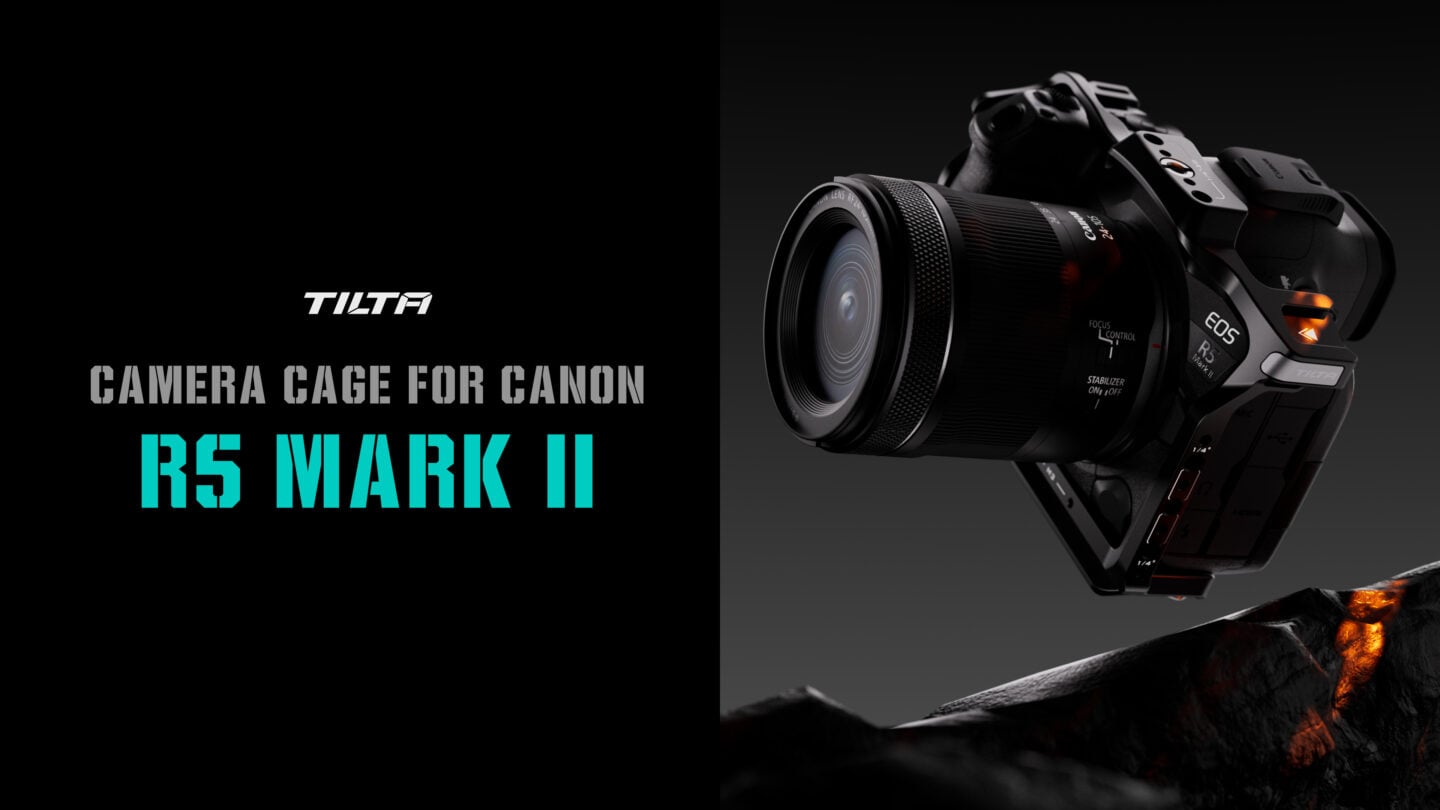 Full Camera Cage for Canon R5 Mark II - Black | Tilta