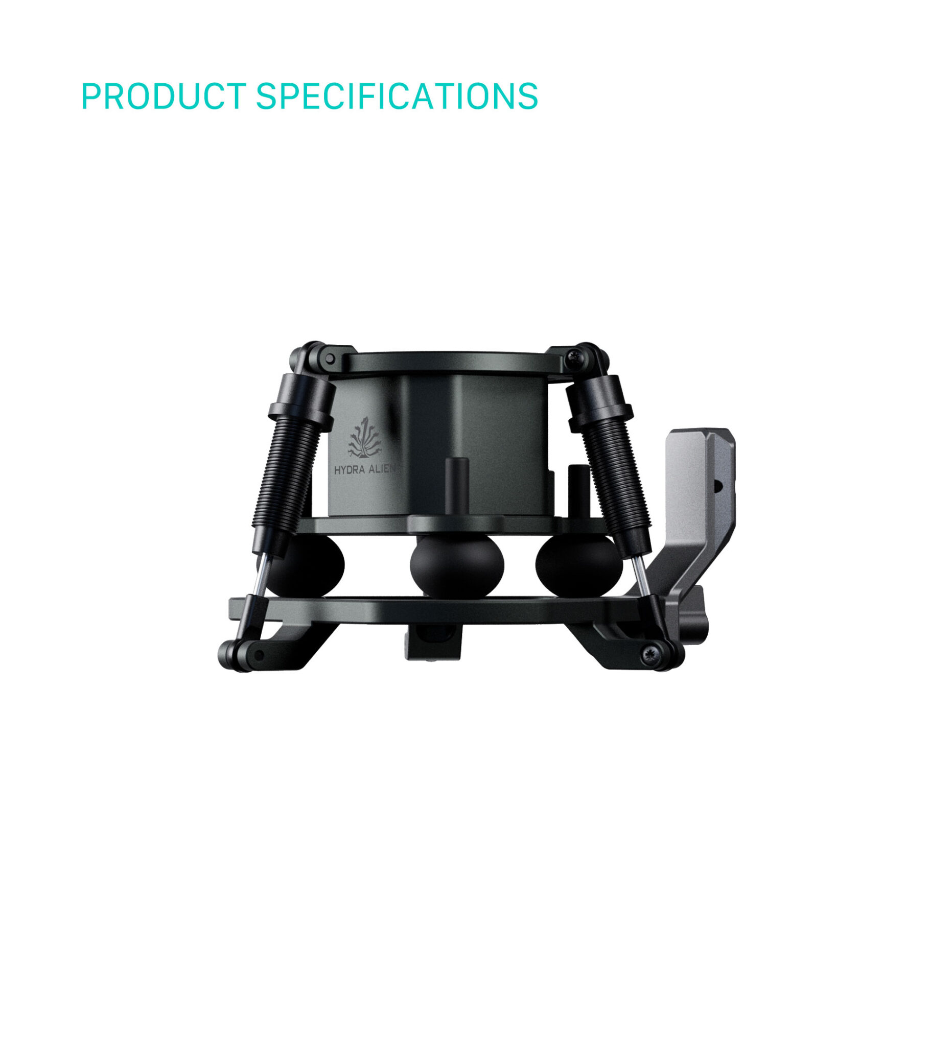 Shock Absorbing Head for Hydra Alien Mini (Osmo Pocket 3/4) - Titanium ...