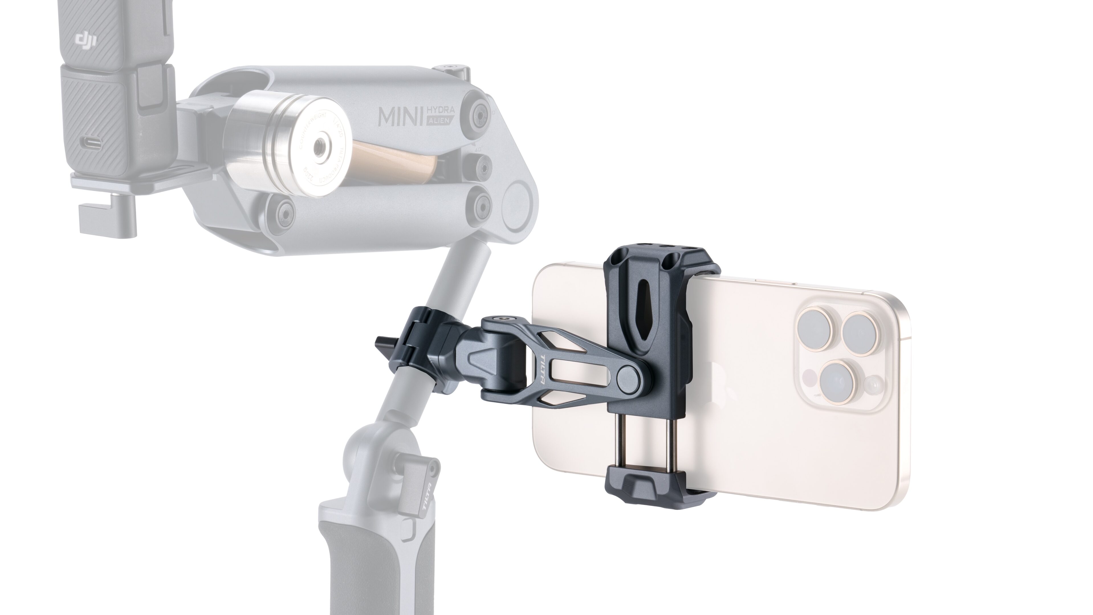 Tilta Rotatable Phone Mounting Bracket V2 (15mm) - Titanium Gray | Tilta