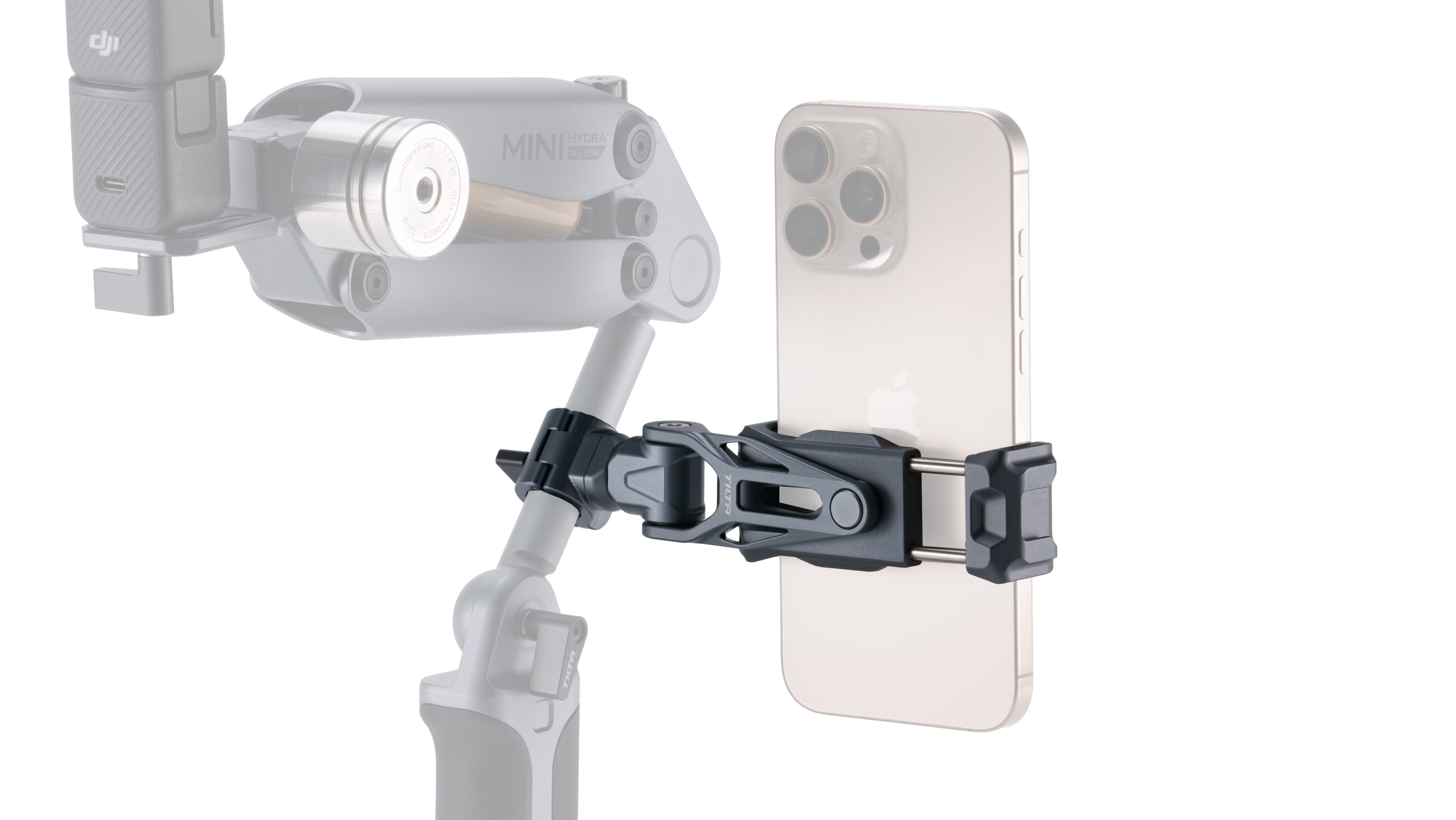 Tilta Rotatable Phone Mounting Bracket V2 (15mm) - Titanium Gray | Tilta