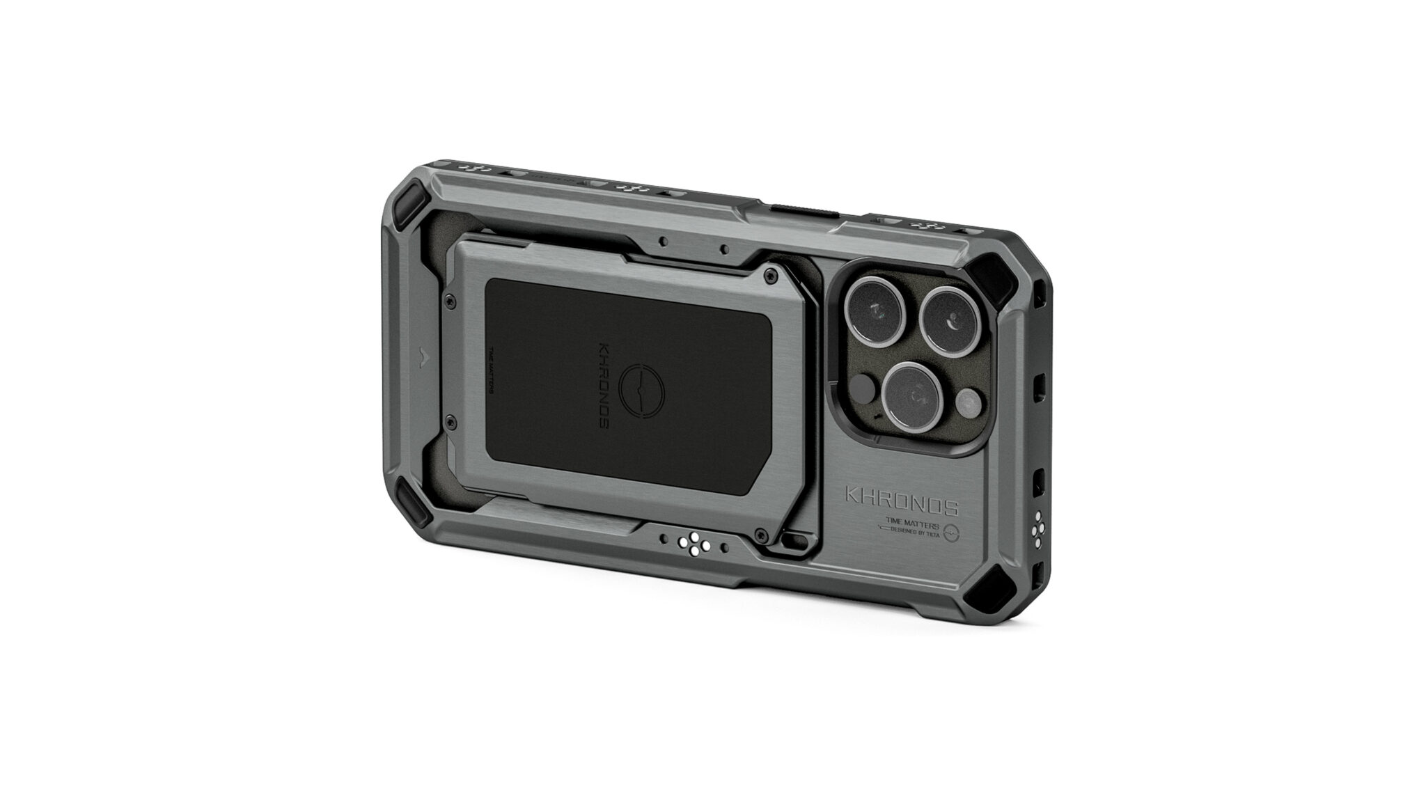 Khronos iPhone 15 Pro Case - Space Gray (Open Box) | Tilta