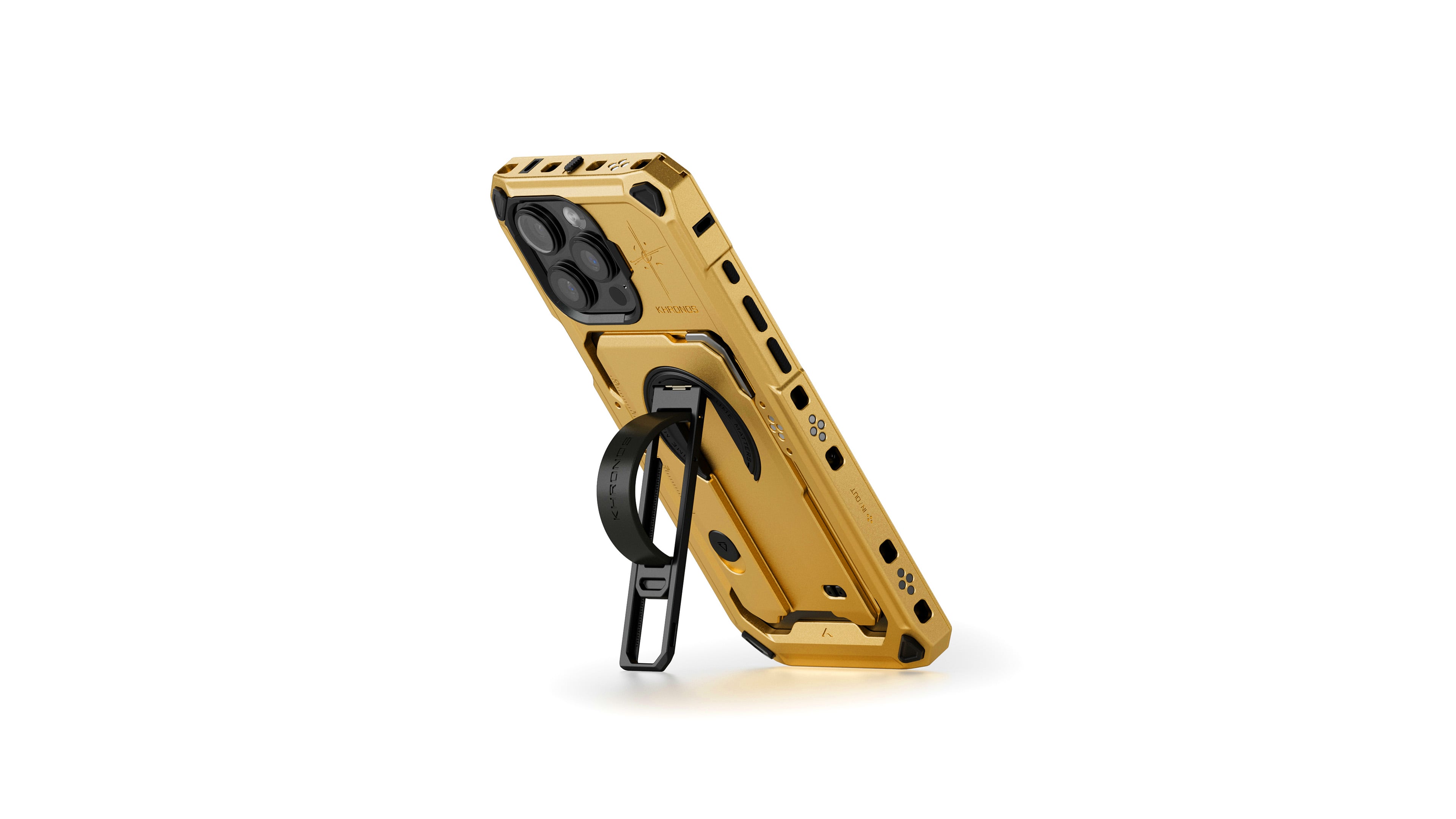 Khronos x On the Roam iPhone 16 Pro/Pro Max Case - Gold | Tilta