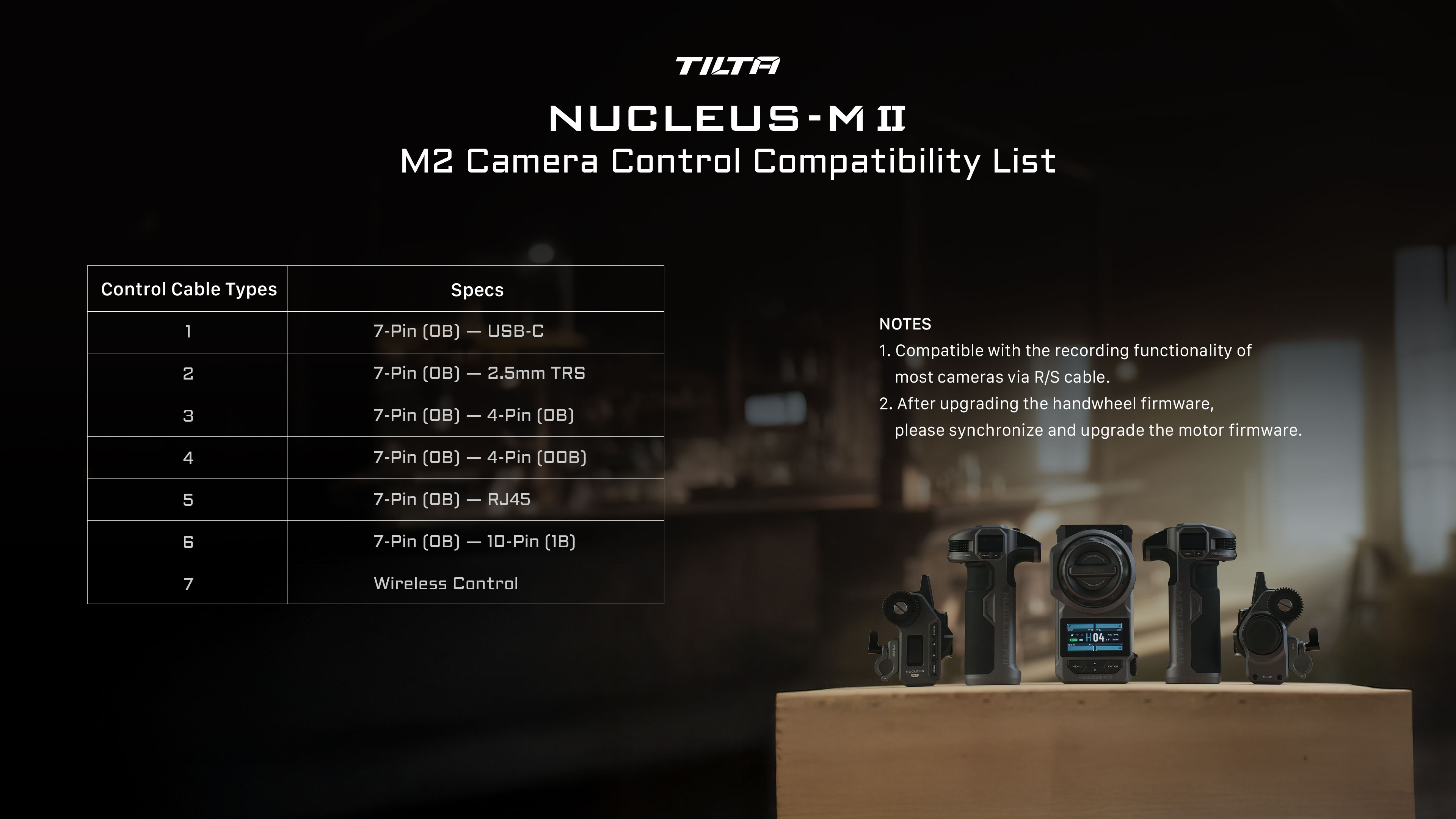 Nucleus-M II 7-Pin Control Cable | Tilta