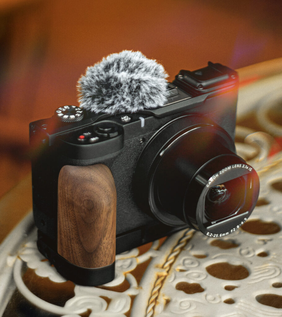 Vintage Camera Cage for Canon PowerShot V1 Base Kit - Black | Tilta