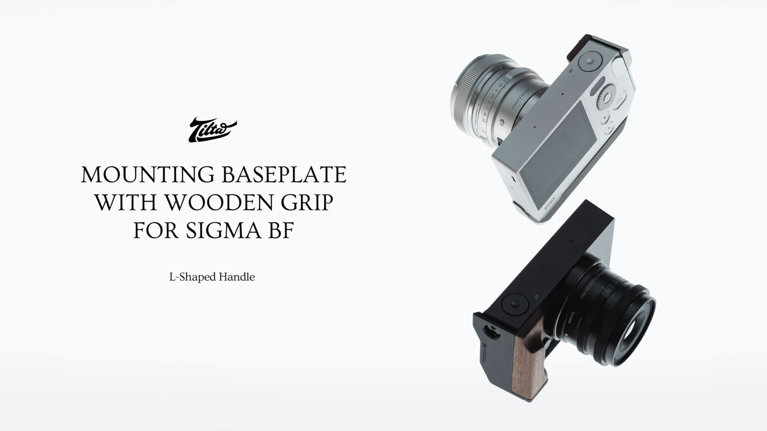 Mounting Baseplate with Wooden Grip for Sigma BF | Tilta