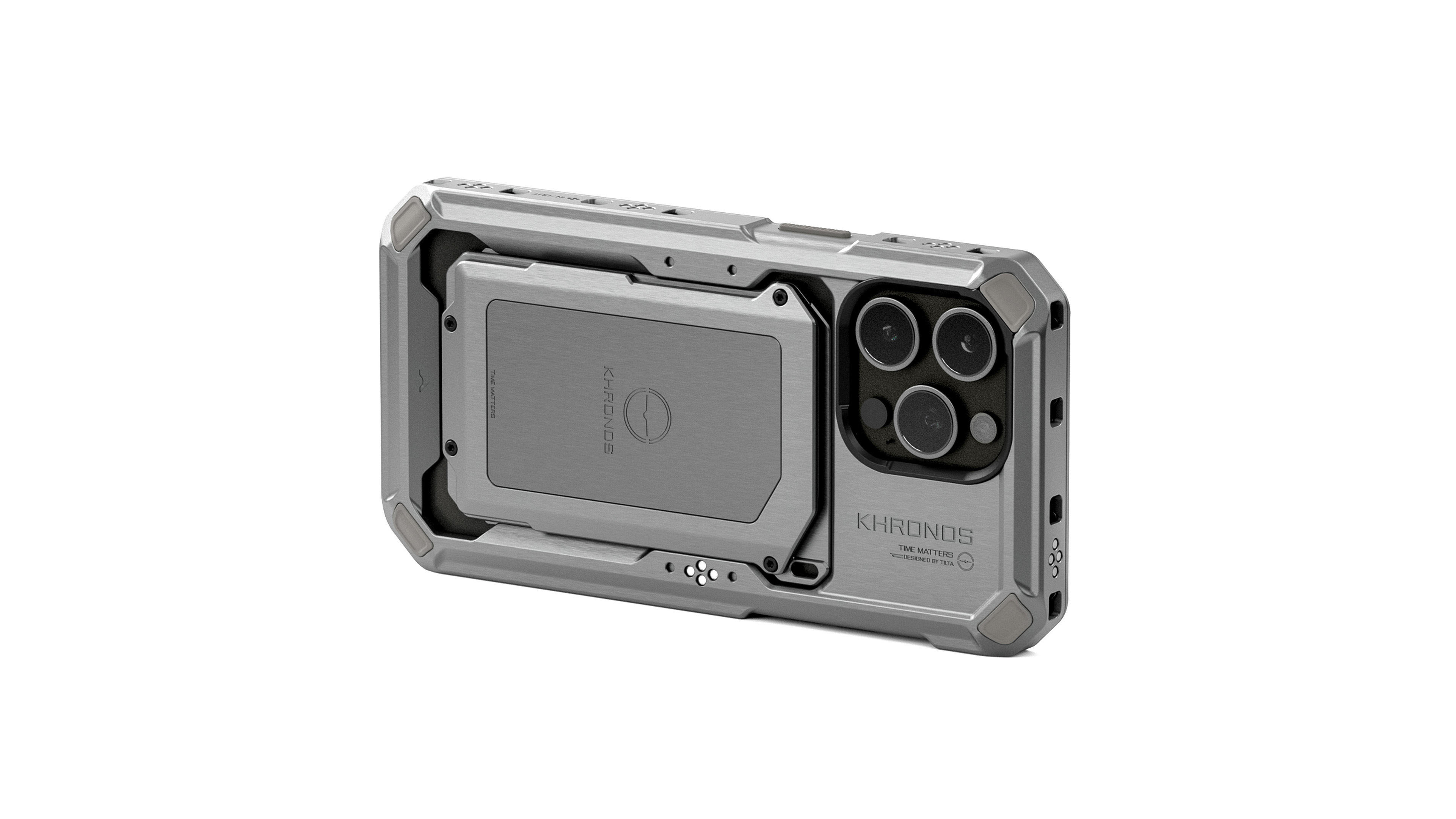 Khronos iPhone 15 Pro Case Titanium White (OPEN BOX) | Tilta