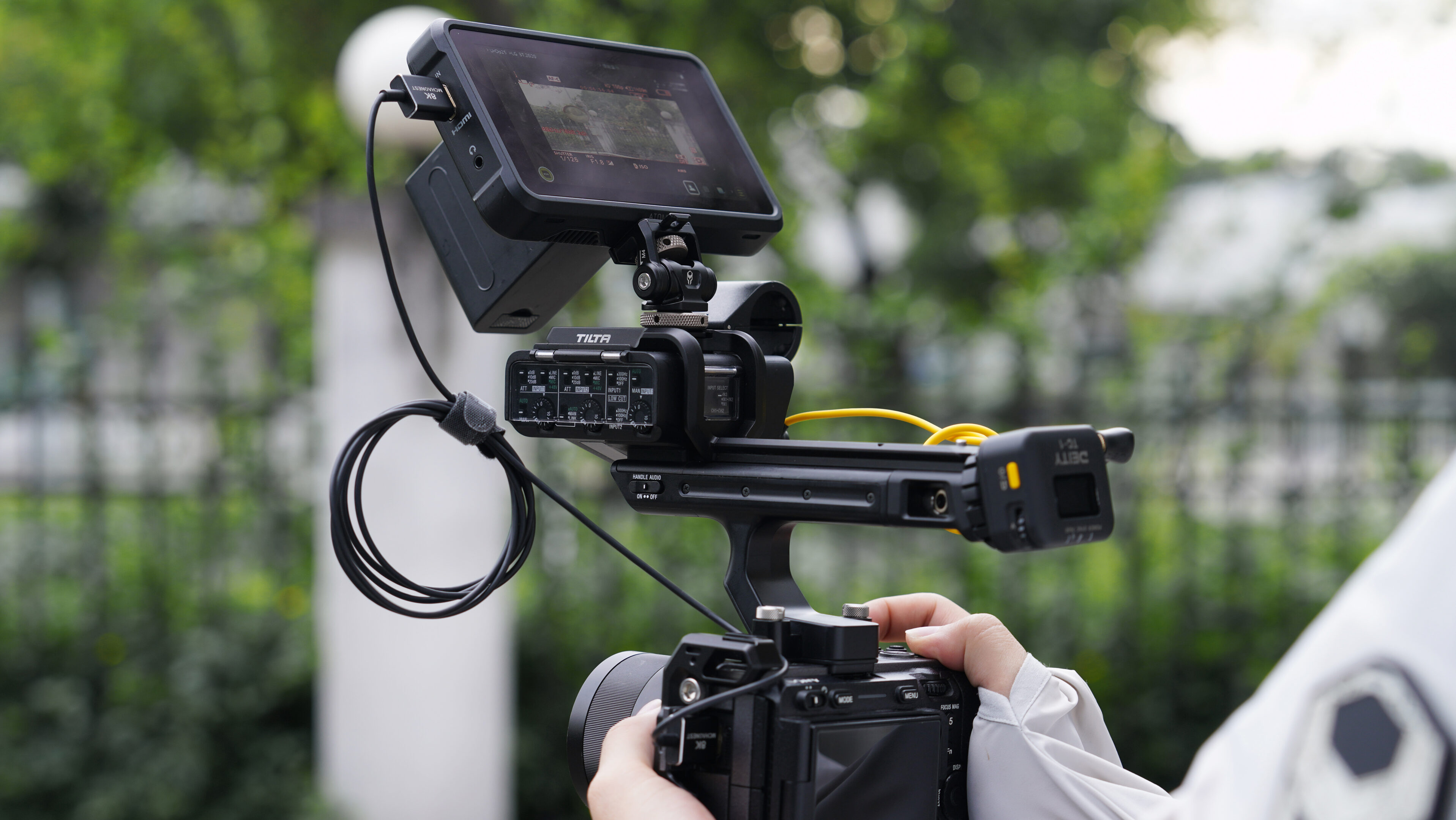 XLR Extension Bracket for Sony FX3 Titanium Gray (Open Box) | Tilta