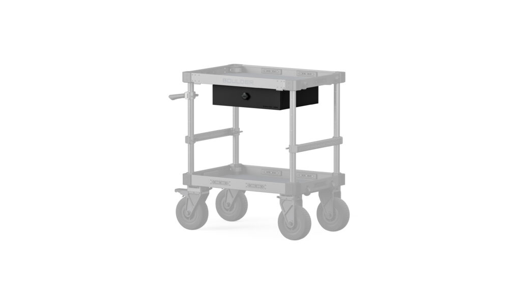 Top Drawer with Lock for Boulder Camera Cart - Black | Tilta