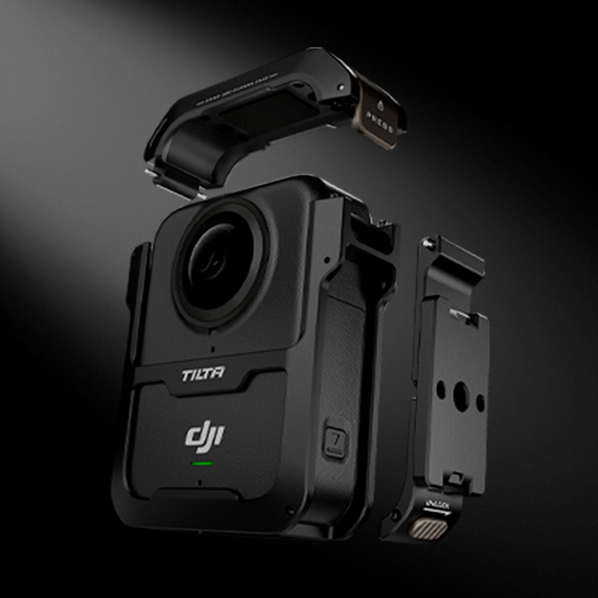 Full Camera Cage for DJI Osmo 360 - Black | Tilta