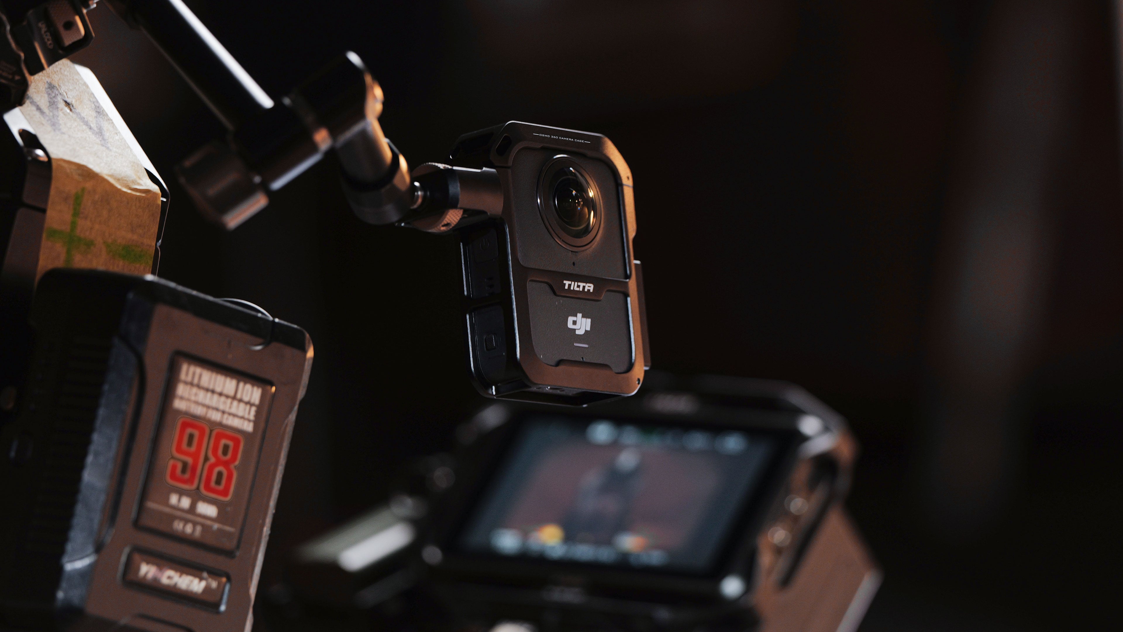 Camera Cage for DJI Osmo 360 Horizontal Mounting Kit - Black | Tilta