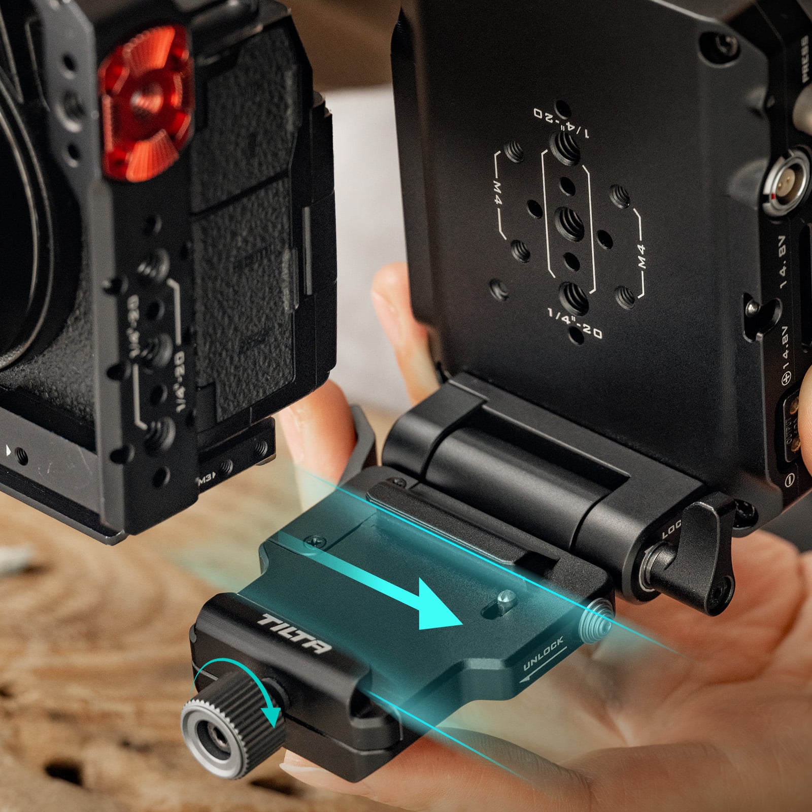 Tilta Mini PD V Mount Battery Plate with Adjustable ARCA Receiver | Tilta